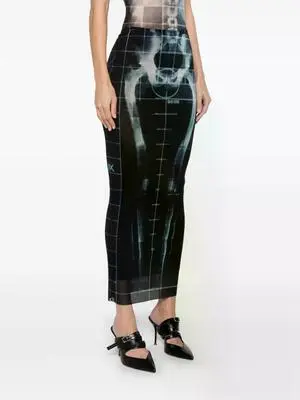JEAN PAUL GAULTIER X-ray Maxi Skirt