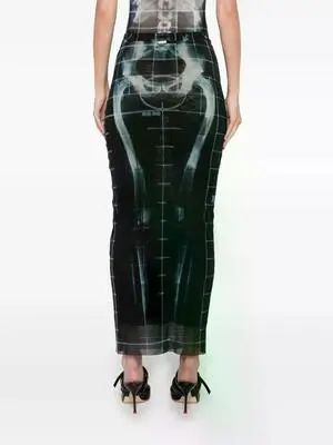 JEAN PAUL GAULTIER X-ray Maxi Skirt