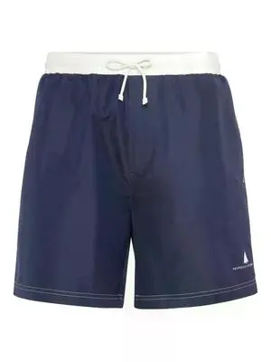 Brunello Cucinelli Logo-print Swim Shorts - Blue
