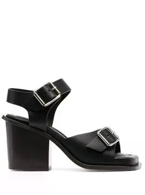 LEMAIRE Leather Sandals - Black