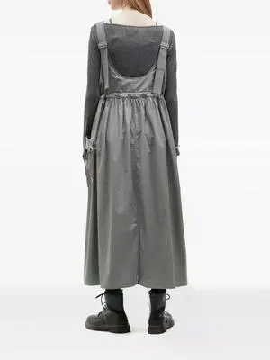 MUSIUM DIV. Logo-patch Midi Dress - Grey