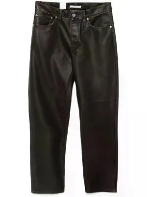 SUNFLOWER Faux Leather Loose Trousers