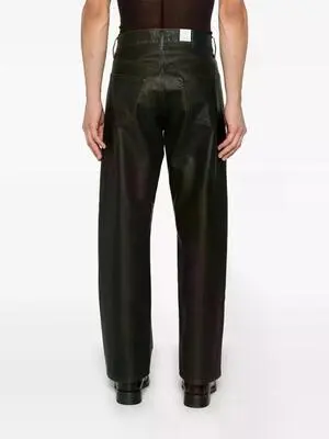 SUNFLOWER Faux Leather Loose Trousers