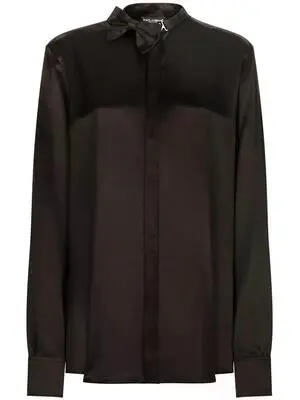 Dolce & Gabbana Satin Bow Detail Shirt