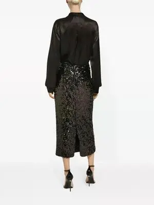 Dolce & Gabbana Satin Bow Detail Shirt