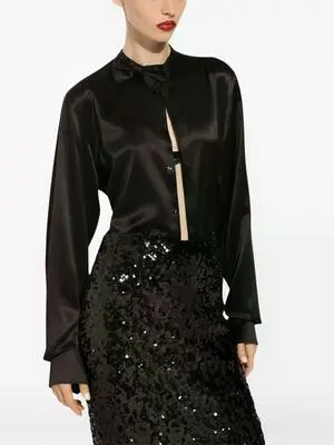 Dolce & Gabbana Satin Bow Detail Shirt