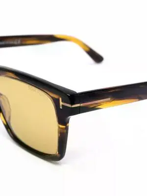 TOM FORD Tortoiseshell Square-frame Sunglasses