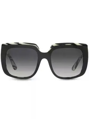 Dolce & Gabbana Zebra-print Detail Sunglasses