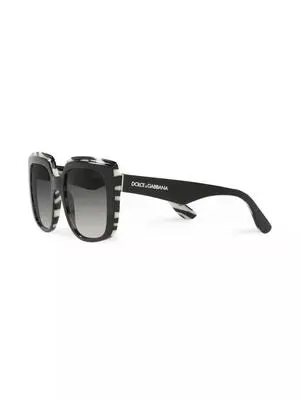 Dolce & Gabbana Zebra-print Detail Sunglasses