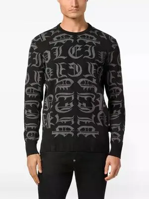 Philipp Plein Logo-intarsia Sweater