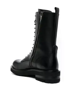 Roberto Cavalli Logo-plaque Leather Boots