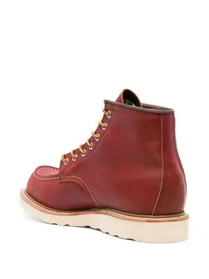 Red Wing Moc Ankle Boots - Red