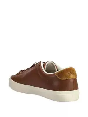 Polo Ralph Lauren Logo Embroidered Leather Sneakers