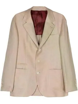 Brunello Cucinelli Linen Blend Single-breasted Blazer