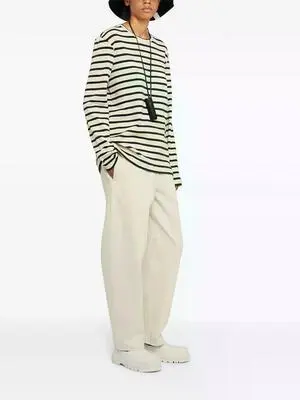 JIL SANDER Stripe-print Cotton T-shirt