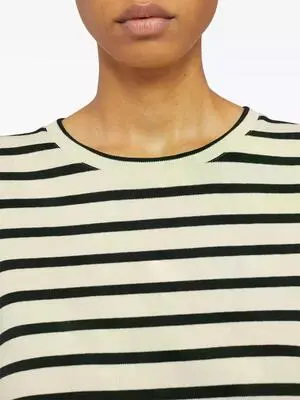 JIL SANDER Stripe-print Cotton T-shirt