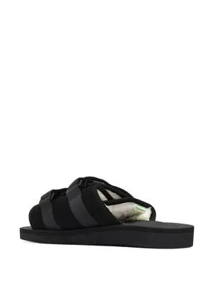 Suicoke Moto Mab Touch-strap Slides - Black