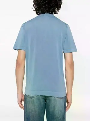 DRUMOHR Fine-knit Cotton Polo Shirt