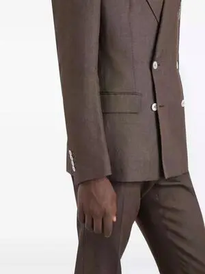 Dolce & Gabbana Crest-appliqué Blazer - Brown