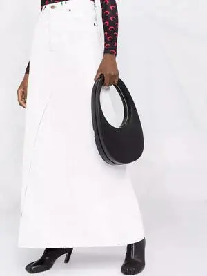MAISON MARGIELA High-waisted Denim Maxi Skirt - White