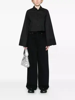 MAISON MARGIELA Extra-long Sleeve Cropped Shirt