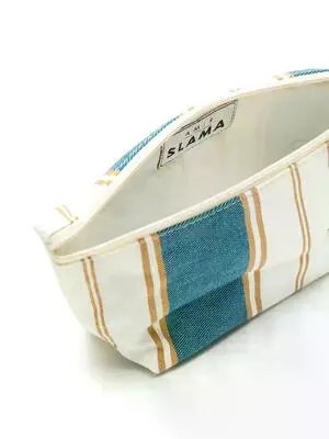 AMIR SLAMA Striped Makeup Bag