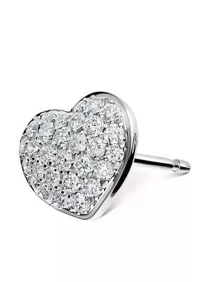 LEO PIZZO 18kt White Gold Amore Diamond Stud Earrings