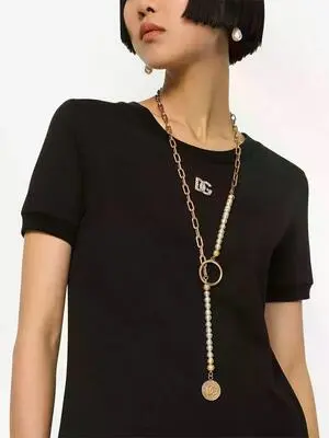 Dolce & Gabbana Crystal-embellished Cotton T-shirt - Black