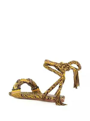 AMAMBAIH Paula Braided Tie-fastening Sandals