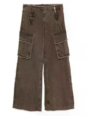 GROUND ZERO Frayed Cargo Trousers