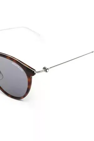 Montblanc Mb0204s Round Frame Sunglasses