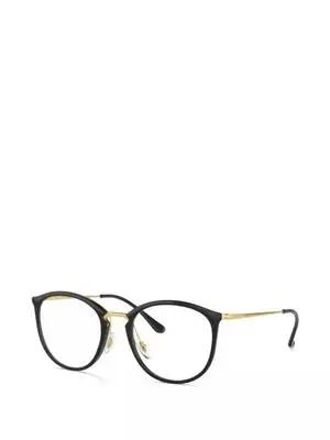 Ray-ban Round-frame Glasses - Black
