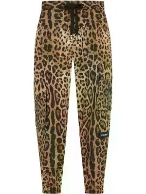 Dolce & Gabbana Leopard-print Track Pants - Brown