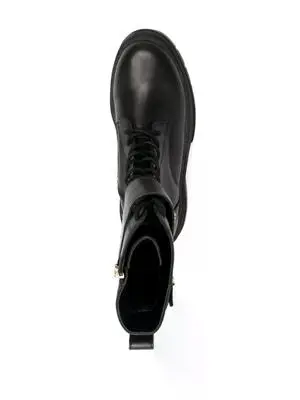 Just Cavalli Logo-plaque Leather Boots