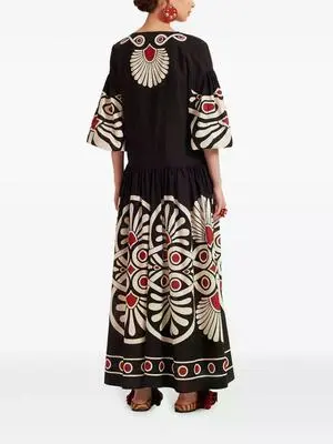 La DoubleJ Viviana Geometric-print Dress