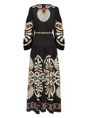 La DoubleJ Viviana Geometric-print Dress
