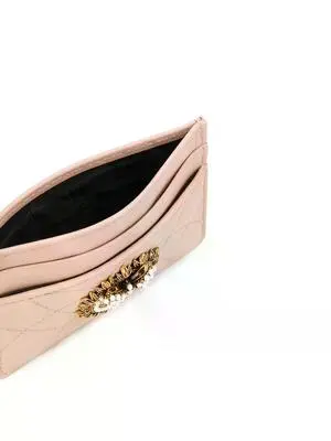 Dolce & Gabbana Devotion Quilted Card Holder - Pink