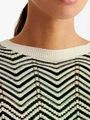 ERES Chevron Knit Wool-cashmere Jumper