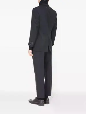 MAISON MARGIELA Single-breasted Wool Blazer - Blue