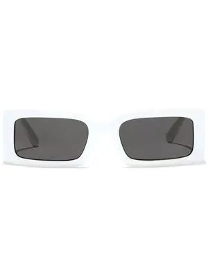 Dolce & Gabbana Rectangle-frame Dna Sunglasses - White