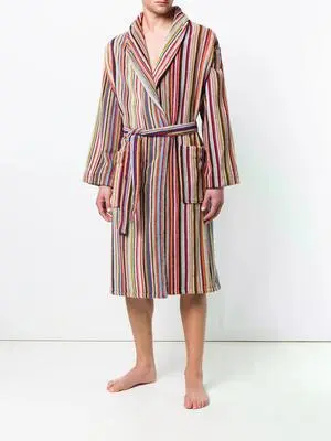 Paul Smith Striped Belted Bathrobe