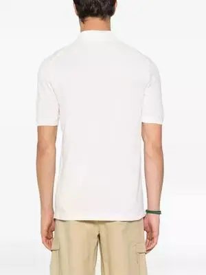 Zegna Piqué Cotton Polo Shirt