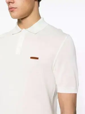 Zegna Piqué Cotton Polo Shirt