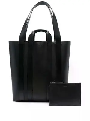 LANVIN Ballade North South Leather Tote Bag - Black