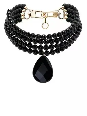 ATU BODY COUTURE X Shir Fine Jewellery Beaded Necklace - Black