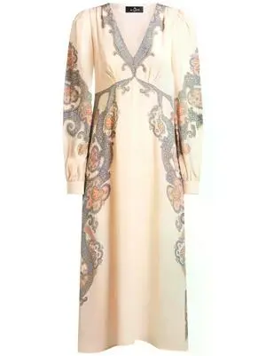 Etro Year Of Snake Midi Dress
