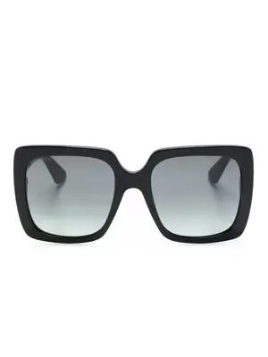 Gucci Oversized Frame Sunglasses - Black