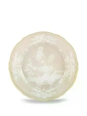 GINORI 1735 Oriente Floral Plate - Neutrals