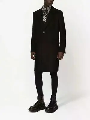 Dolce & Gabbana Deconstructed Single-breasted Wool Coat