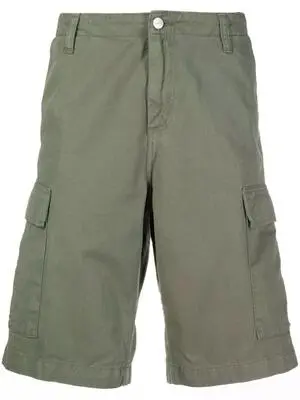 Carhartt Work In Progress Logo-patch Cargo Shorts - Green
